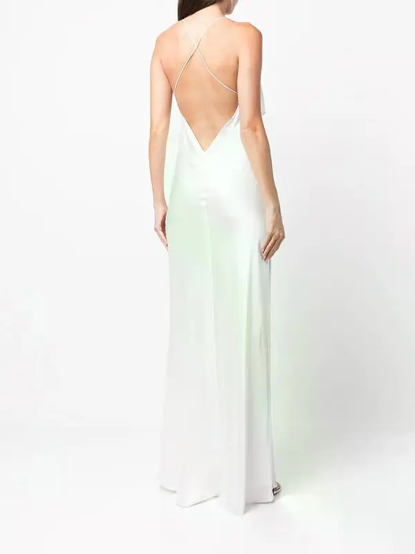 Michelle Mason Silk Cowl Neck Gown