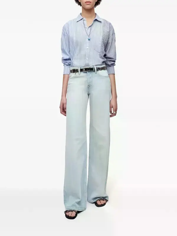 RE/DONE Mid-rise Wide Leg Jeans - Blue
