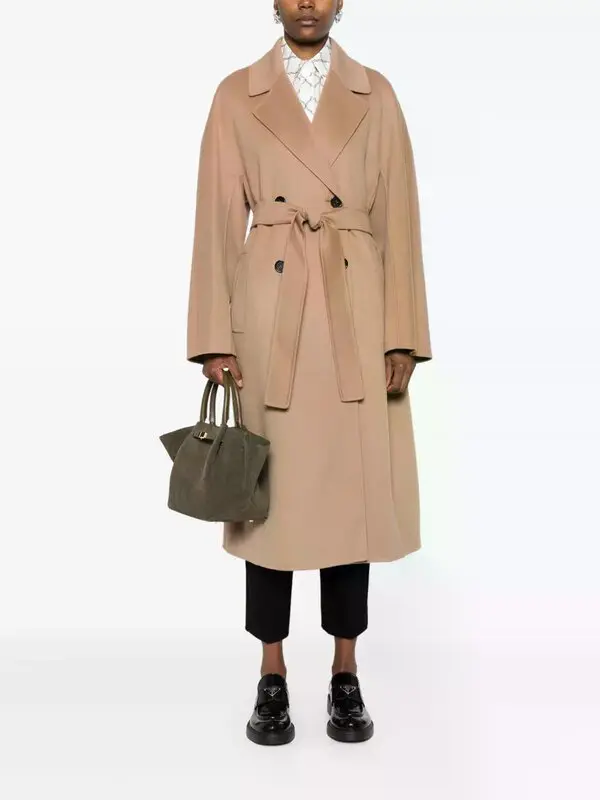 Max Mara Double-breasted Belted Coat
