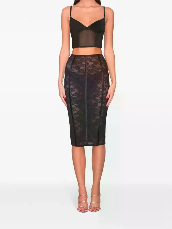 FLEUR DU MAL Longline Mesh Bustier