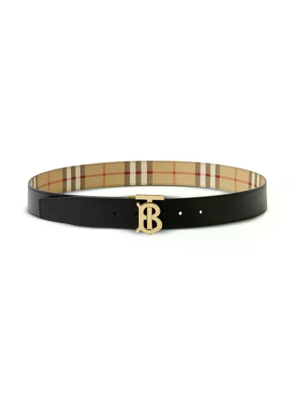 Burberry Reversible Check Tb Belt