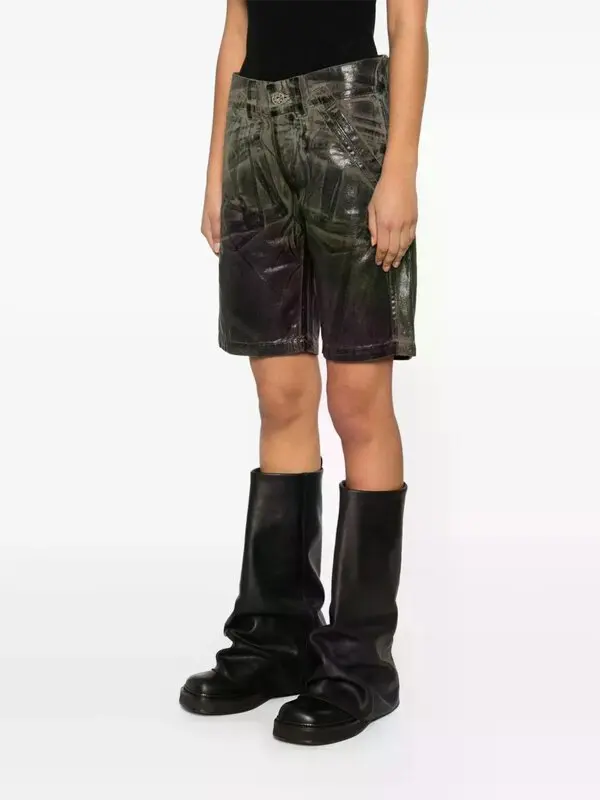 Vaquera Coated Denim Shorts