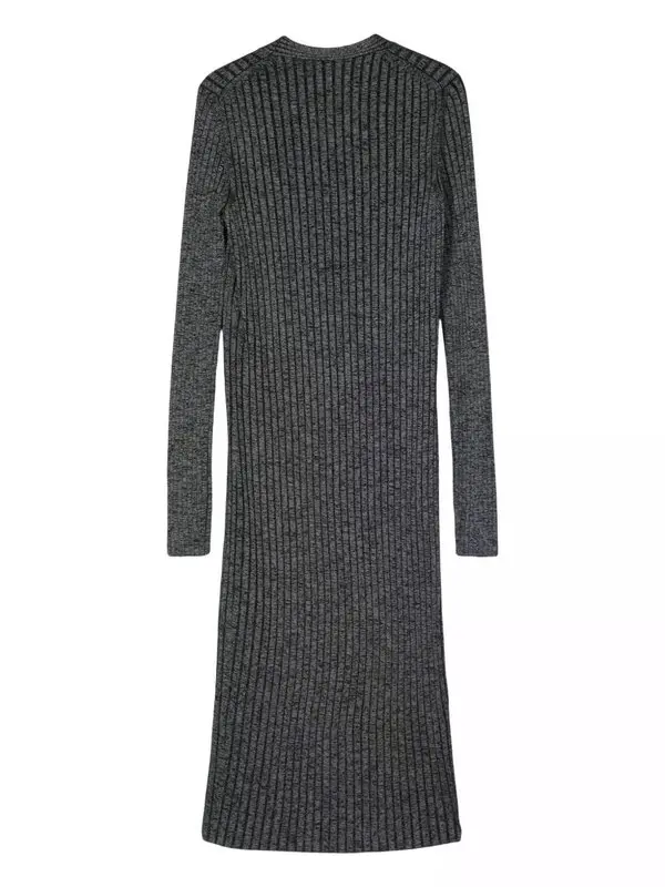 MRZ Ribbed Knit Midi Dress - Black
