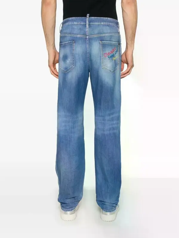 Dsquared2 Cerulean Logo-embroidered Jeans