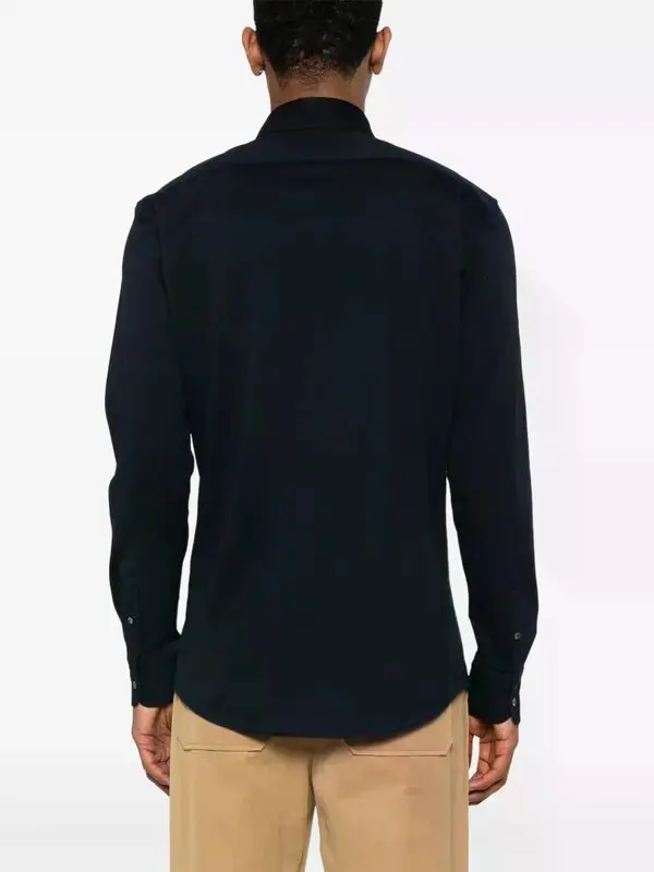 Zegna Piqué Shirt - Blue