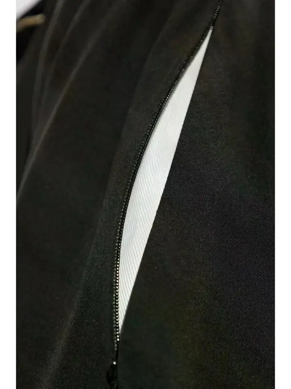 Helmut Lang Silk Crepe De Chine Layered Bomber Jacket