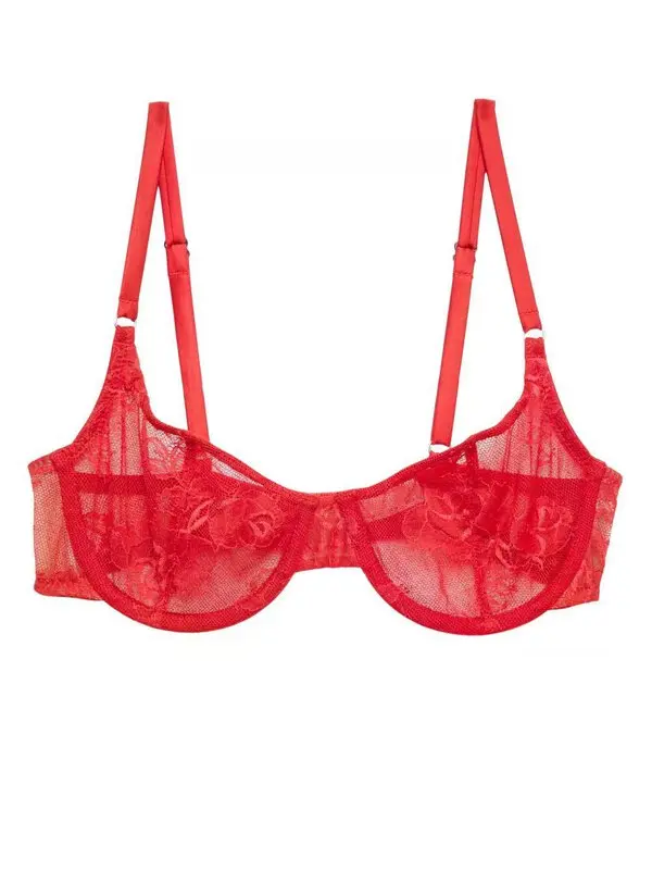 FLEUR DU MAL Bouquet Lace Scooped Balconette Bra