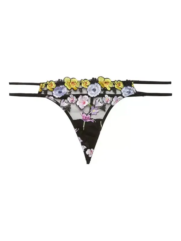 FLEUR DU MAL Eden G-string Thong - Black