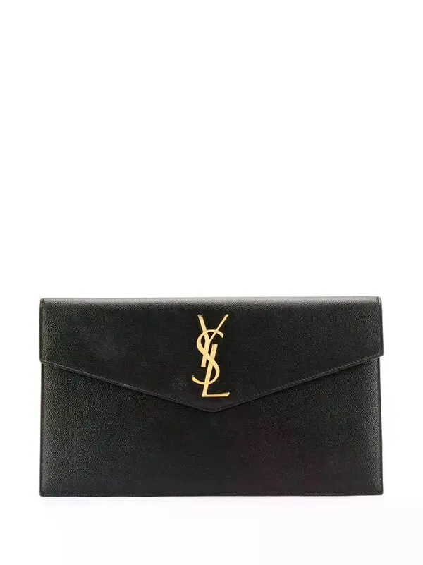 Saint Laurent Medium Uptown Logo-plaque Clutch
