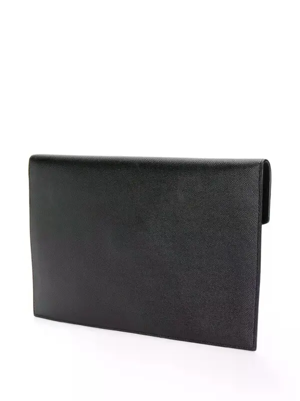 Saint Laurent Medium Uptown Logo-plaque Clutch