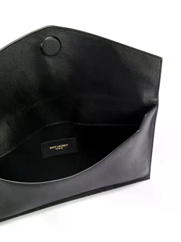 Saint Laurent Medium Uptown Logo-plaque Clutch