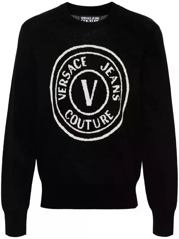 Versace V-emblem Wool Jumper