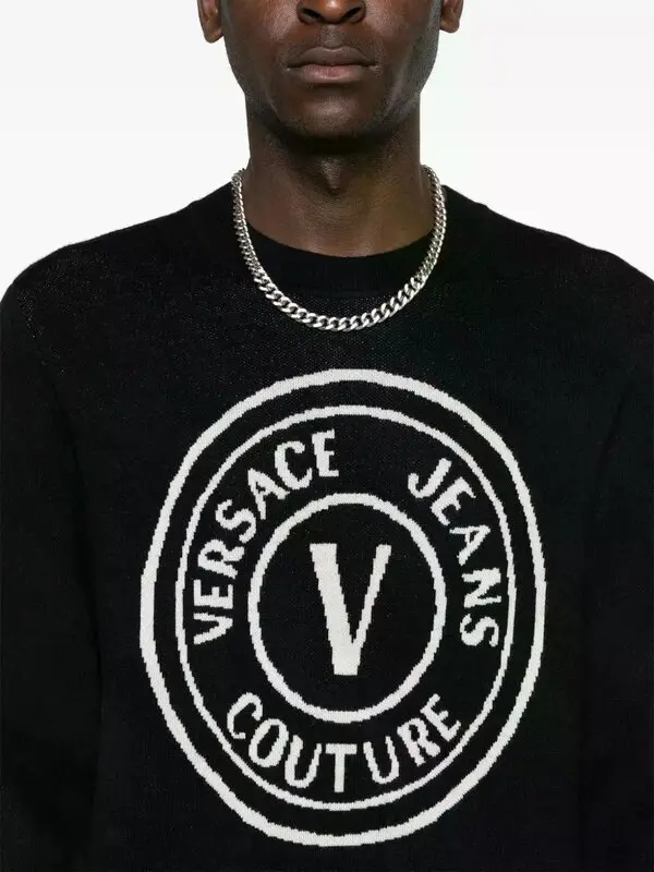 Versace V-emblem Wool Jumper