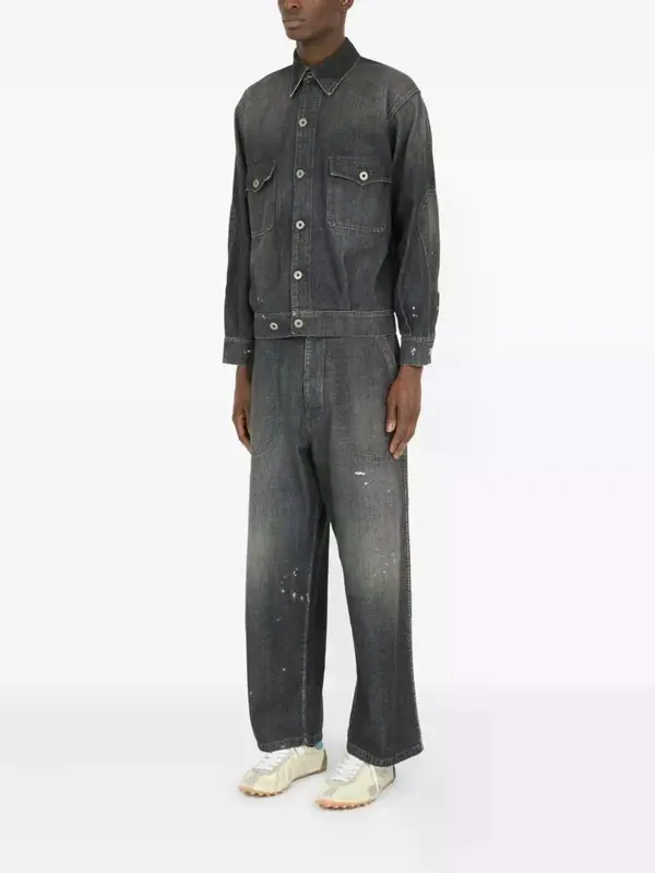 MAISON MARGIELA Denim Shirt Jacket - Black
