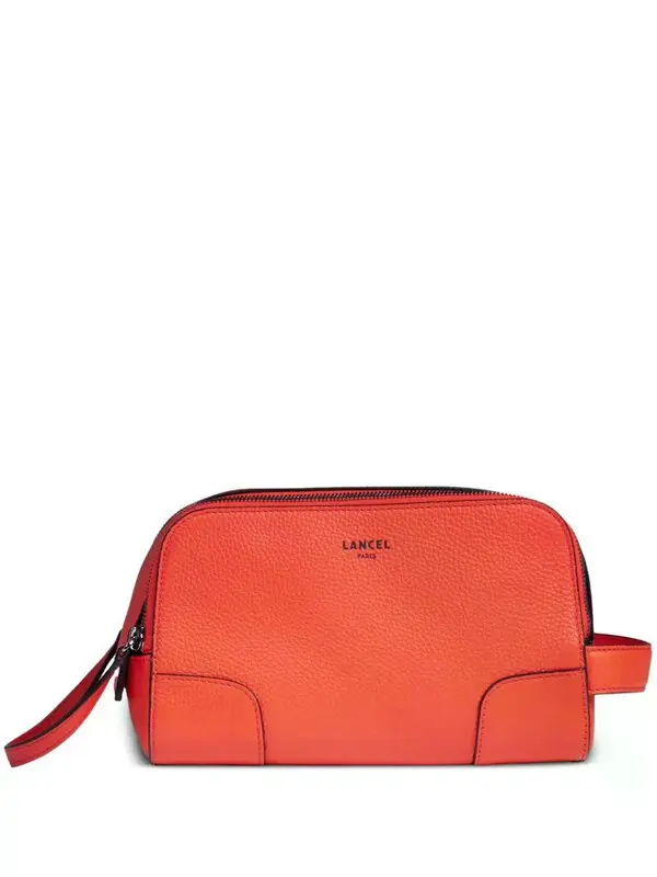 LANCEL Charlie Wash Bag - Orange