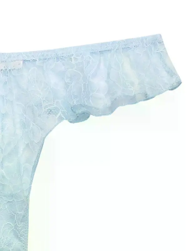 FLEUR DU MAL Jasmin Thong - Blue