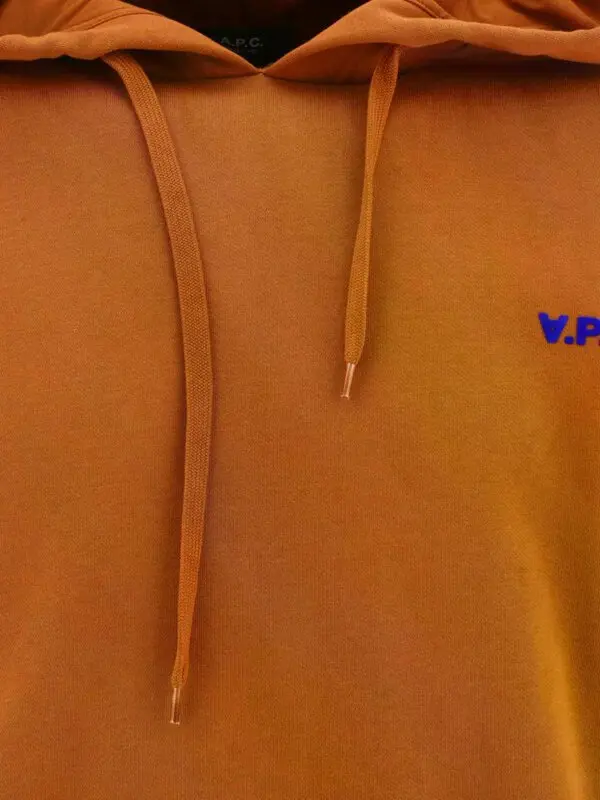 A.p.c. Vpc-print Cotton Hoodie - Orange
