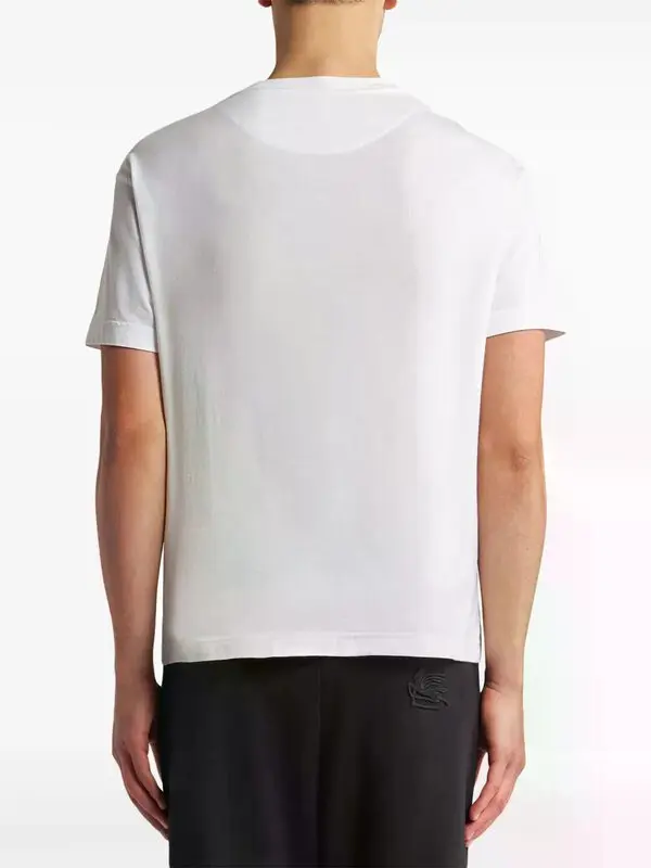 Etro Logo-embroidered Cotton T-shirt
