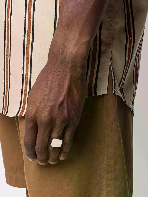 Tom Wood Cushion Polished Signet Ring
