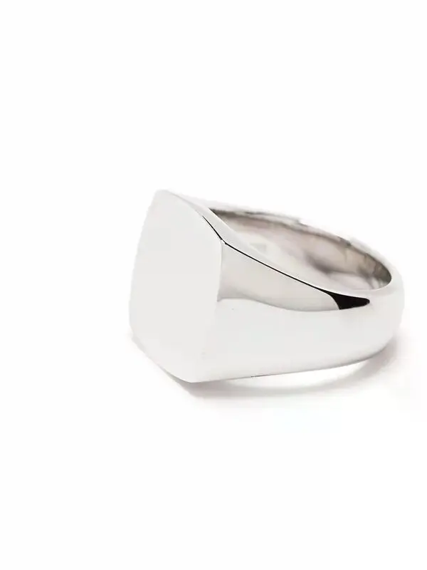 Tom Wood Cushion Polished Signet Ring