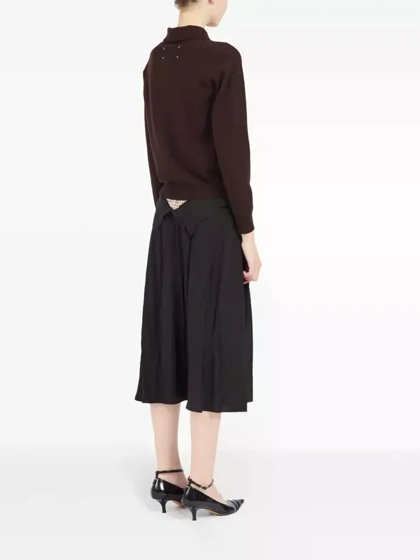 MAISON MARGIELA Ribbed Knit Polo Top