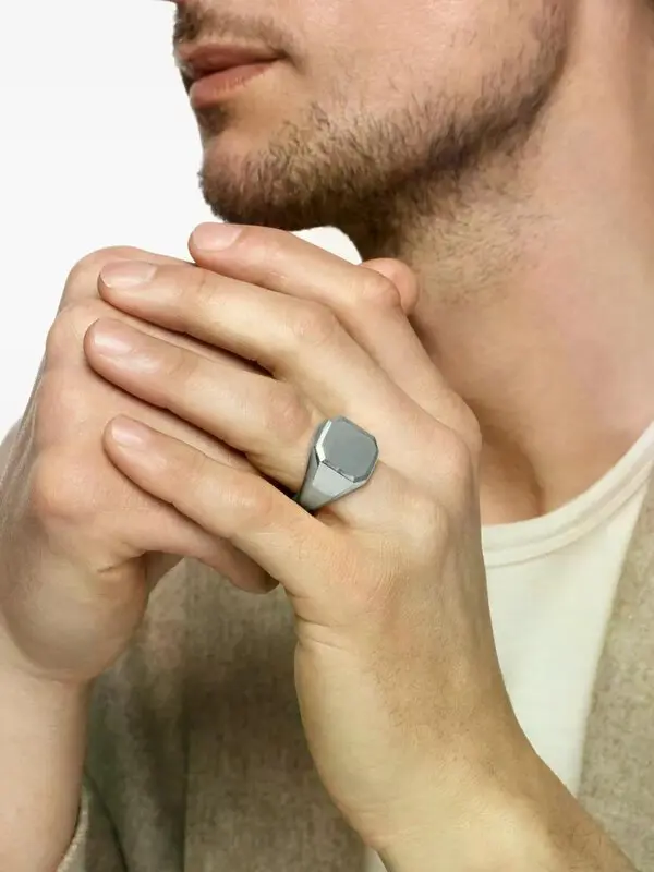 David Yurman Sterling Streamline Signet Ring