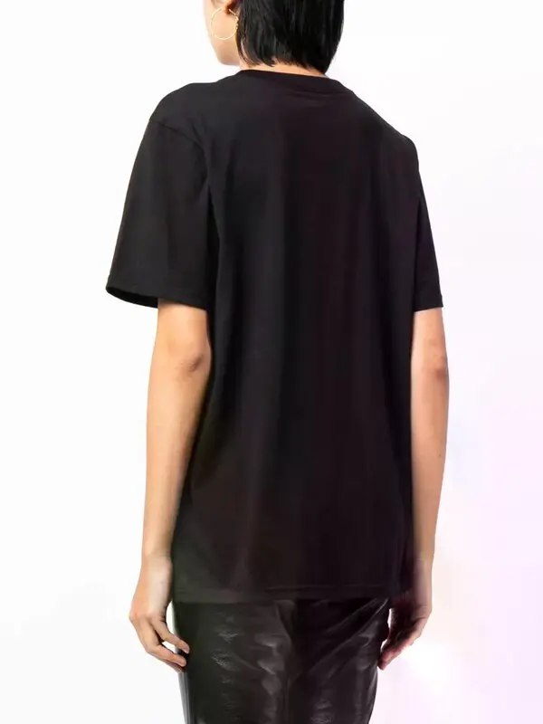 FLEUR DU MAL Logo Embroidered Jersey T-shirt