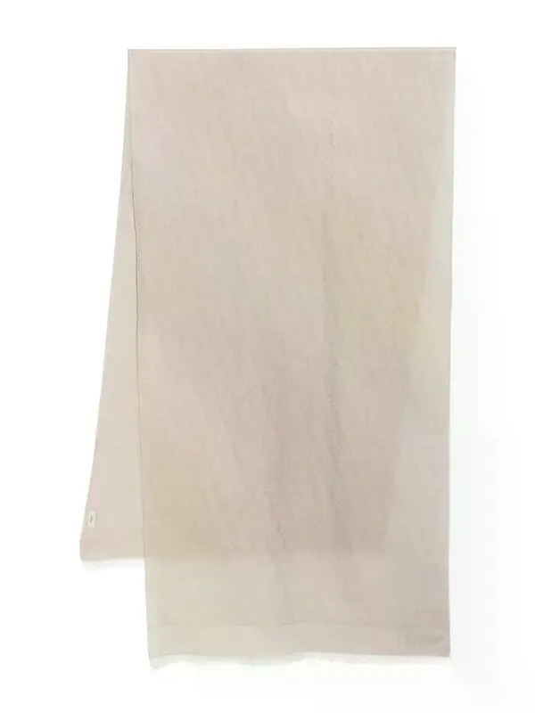 Fendi Ff-jacquard Scarf - Neutrals