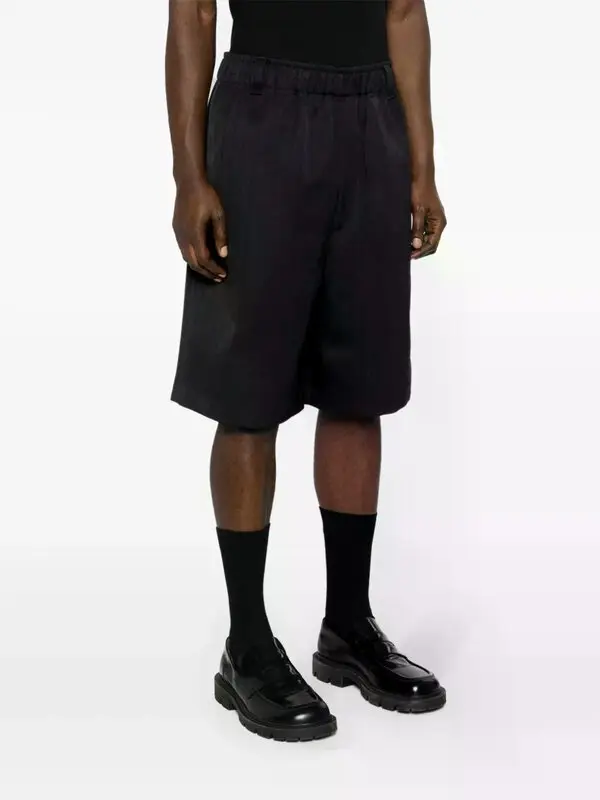 Jacquemus Le Bermuda Juego Wool Shorts - Black