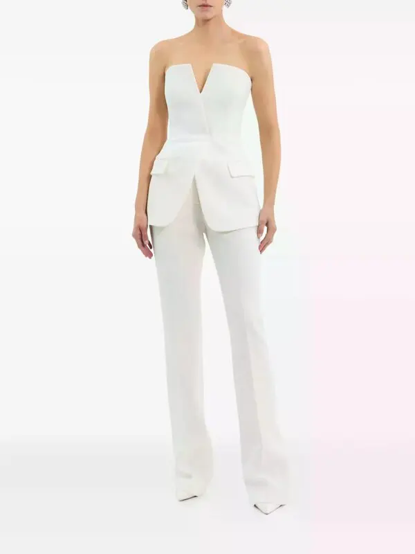 Rebecca Vallance Rory Strapless V-neck Top