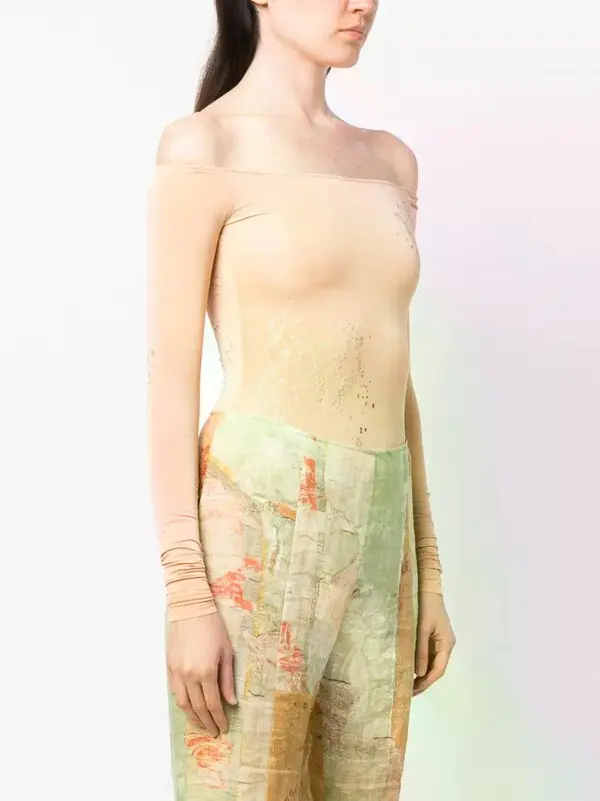 MAISON MARGIELA Off-shoulder Long-sleeved Bodysuit
