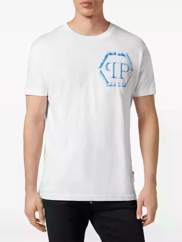 Philipp Plein Ss Hexagon-print Cotton T-shirt