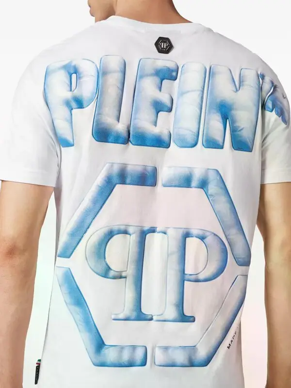 Philipp Plein Ss Hexagon-print Cotton T-shirt