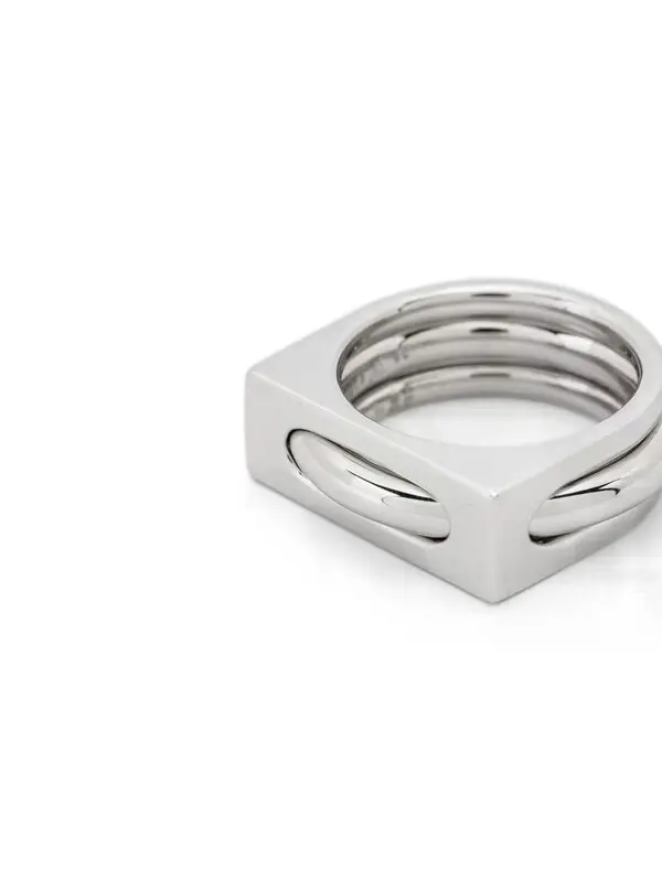 Tom Wood Set Of Two Sterling Cage Rings - Silver