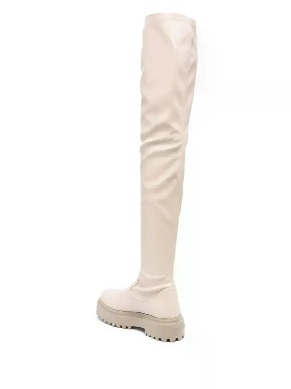 LE SILLA Over-the-knee Ranger Boots - Neutrals