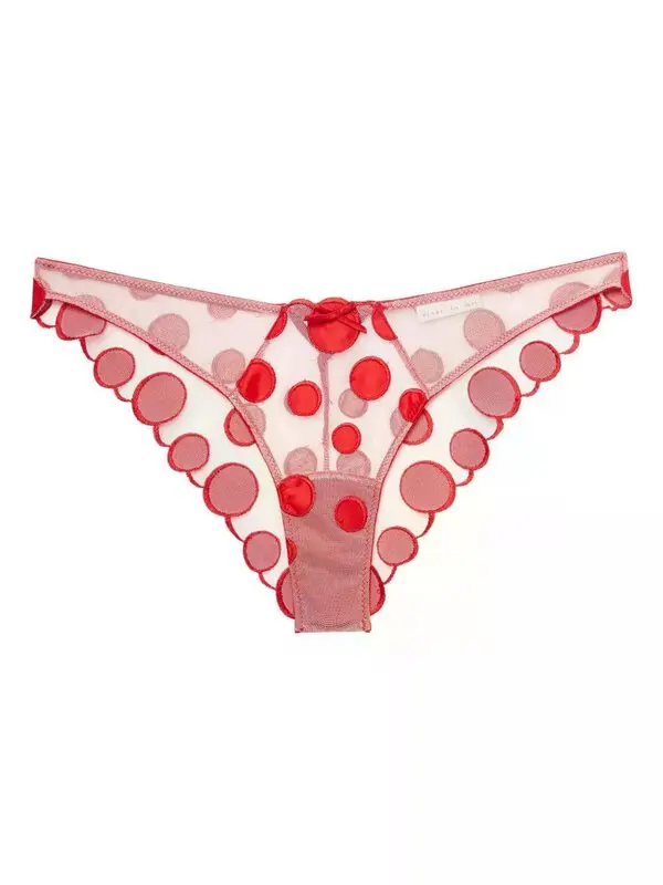 FLEUR DU MAL Polka-dot Briefs