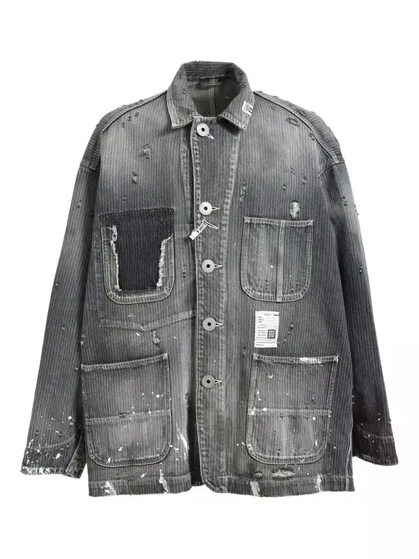 Mihara Yasuhiro Denim Shirt Jacket - Black