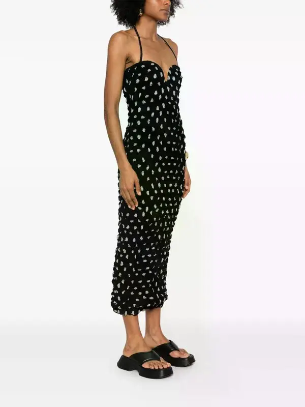 Nanushka Haylen Midi Dress - Black