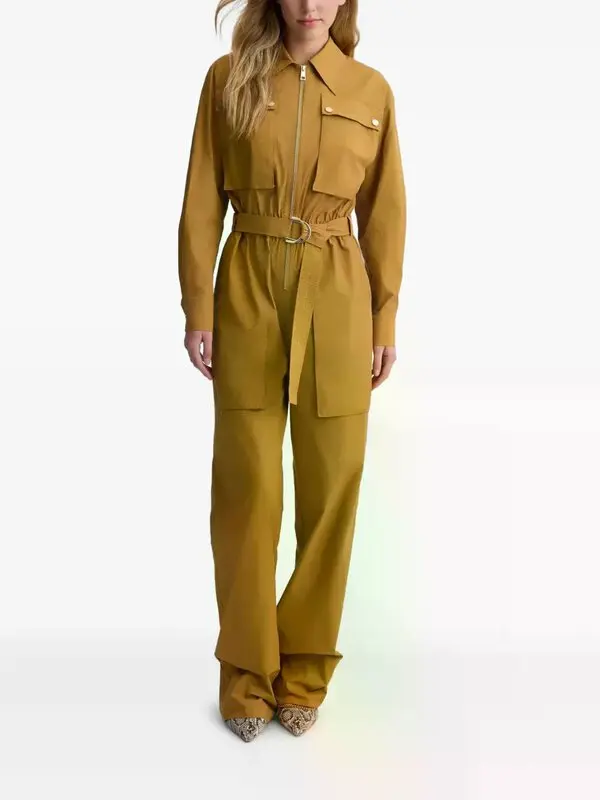 Liu Jo Wide Leg Zip Up Worker Jumpsuit