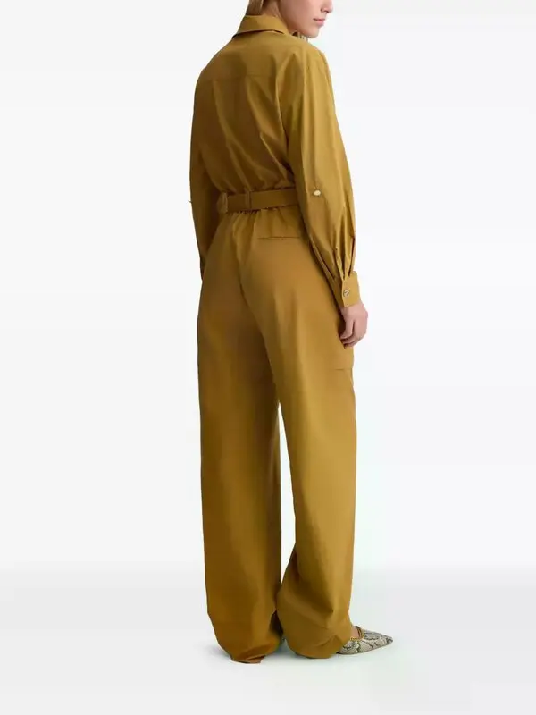 Liu Jo Wide Leg Zip Up Worker Jumpsuit