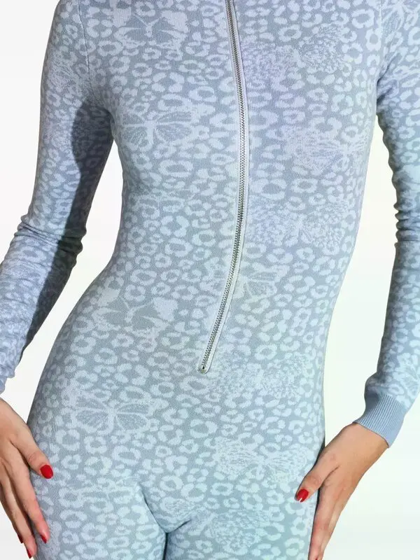 FLEUR DU MAL Knitted Jacquard Catsuit