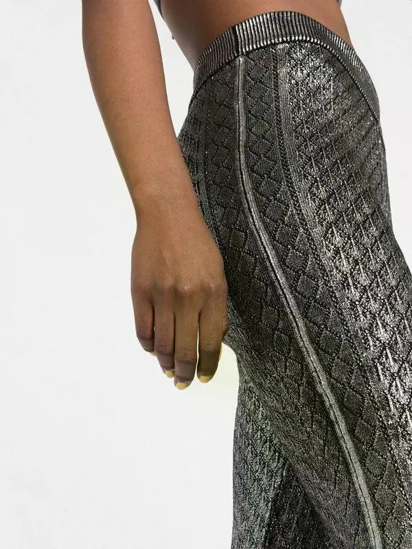 Rabanne High-waist Flared Trousers