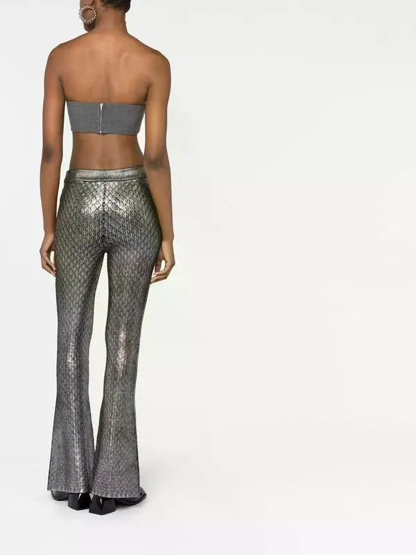 Rabanne High-waist Flared Trousers