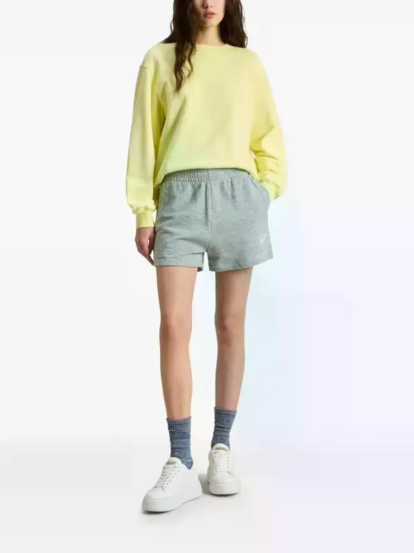 Woolrich Fleece Shorts With Logo Print