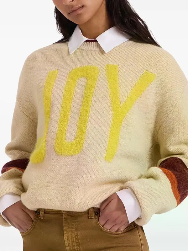 La DoubleJ Joy" Crew Neck Sweater - Neutrals