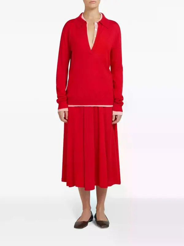 Cashmere In Love Lane Jumper - Red