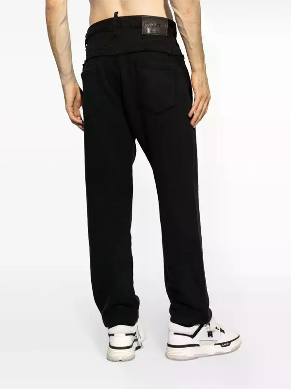 Dsquared2 Denim-panel Cotton Track Pants