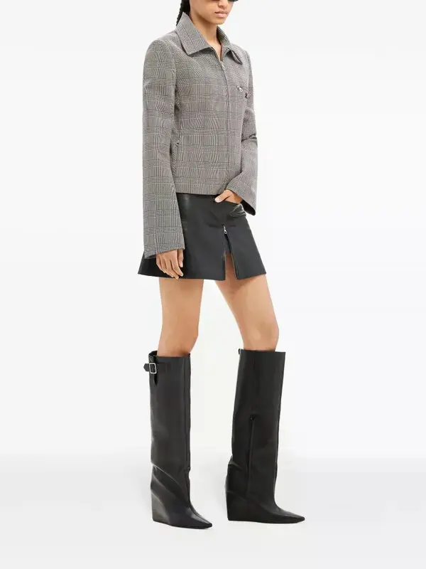 COURREGES Prince Of Wales-pattern Zip-fastening Jacket