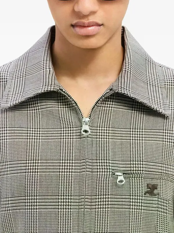 COURREGES Prince Of Wales-pattern Zip-fastening Jacket