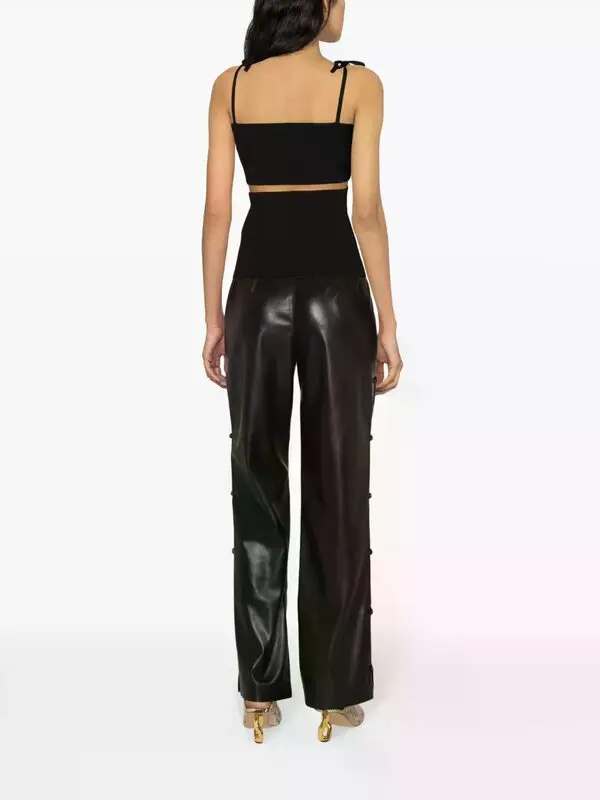 Nanushka Ribbed Tie-strap Top